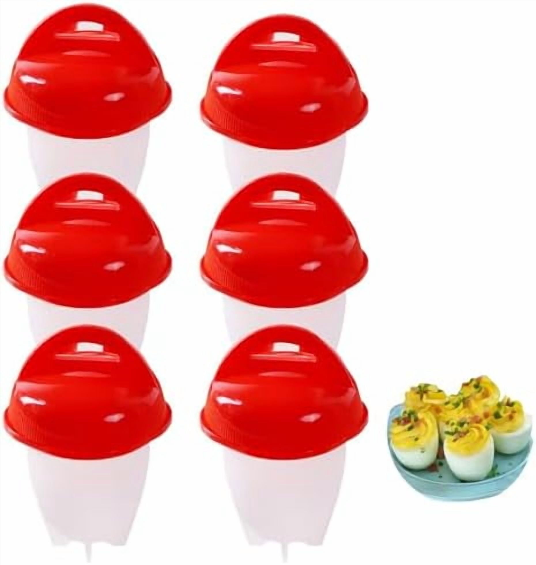 6 PCS Eggs Cooker, Silicone Egg Boil, Hard Boiled Eggs without the ...