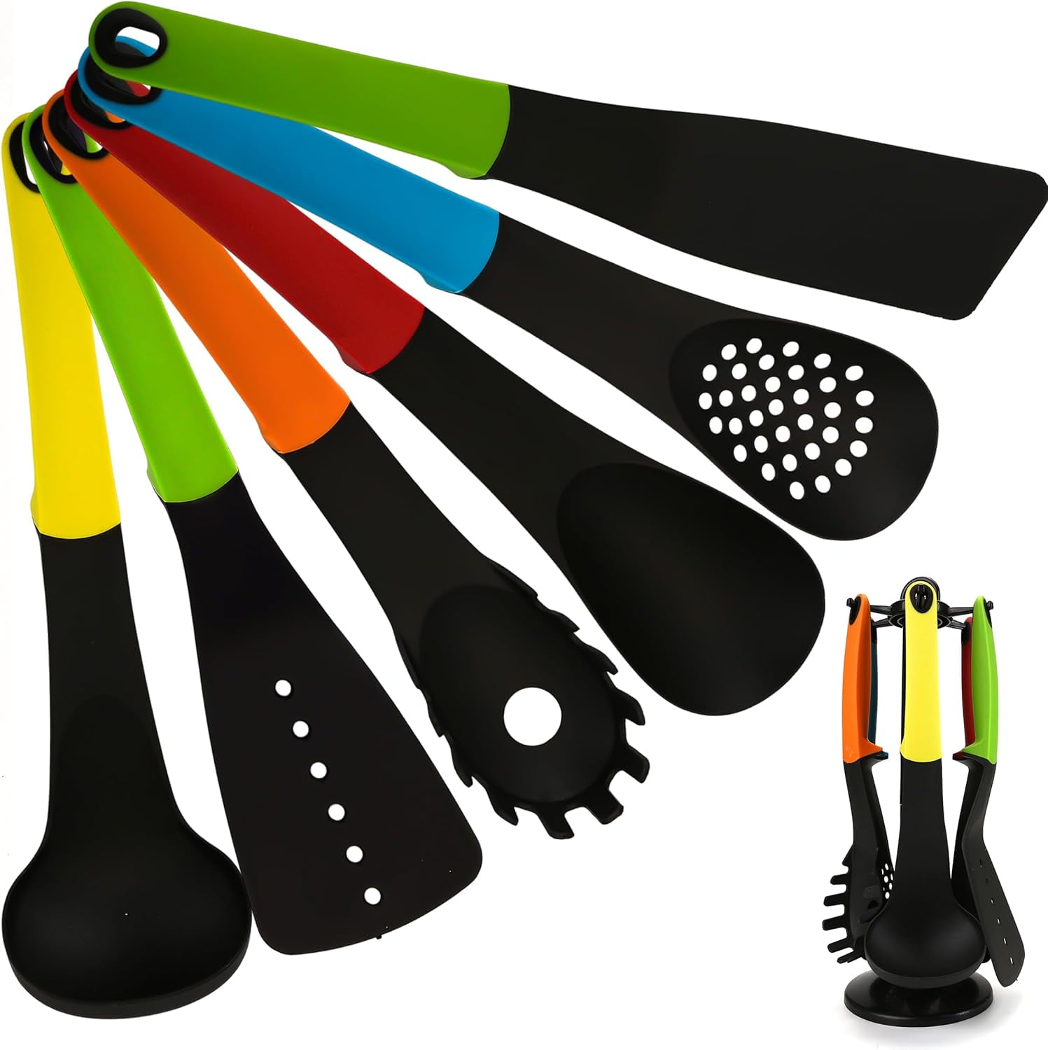 6 PCS Elevated Kitchen Utensil Set – Cooking Utensils Spatula and Spoon ...