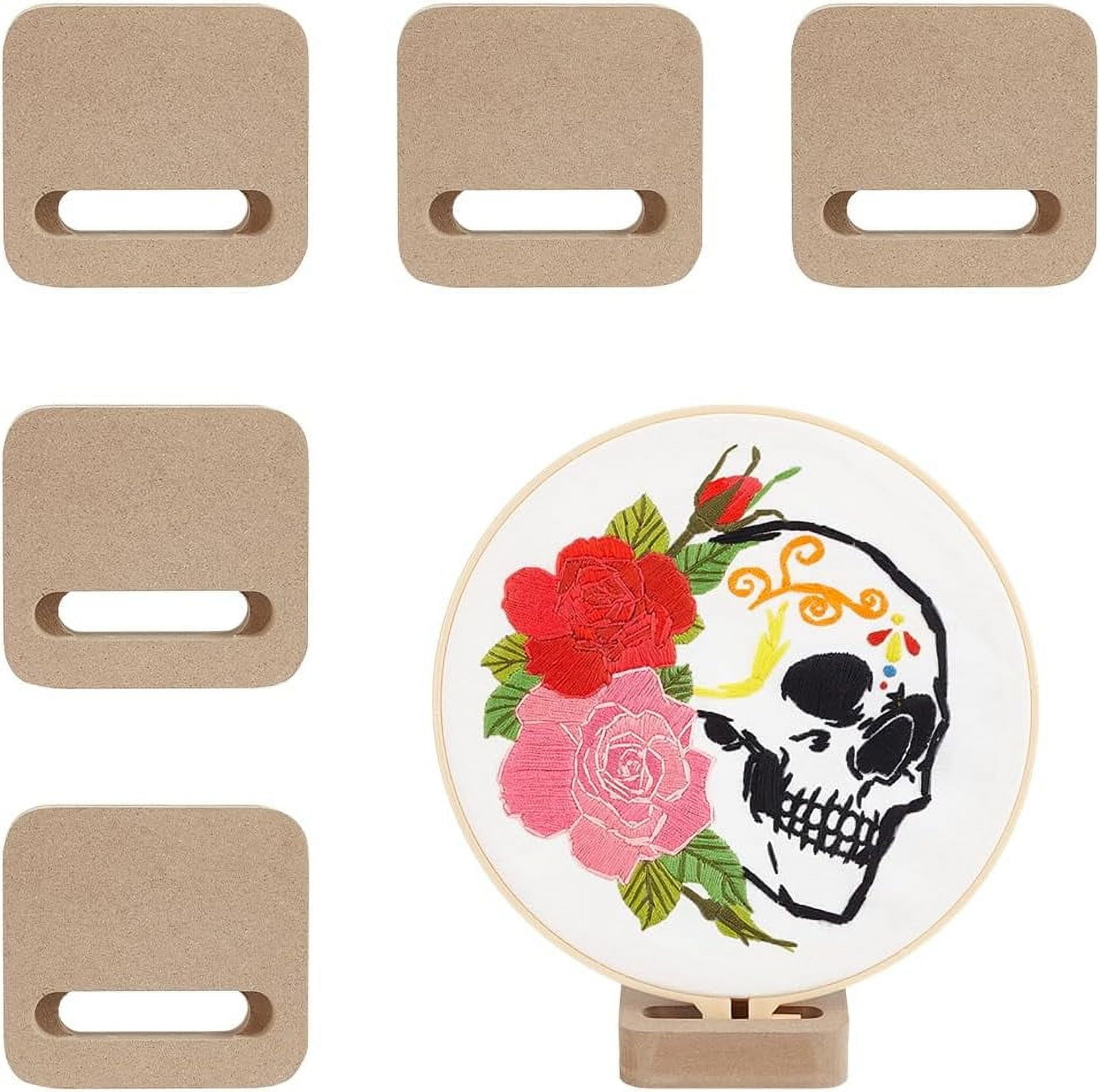 6 PCS Embroidery Hoop Holder 0.4x1.8inch Hole Square Shape DIY ...