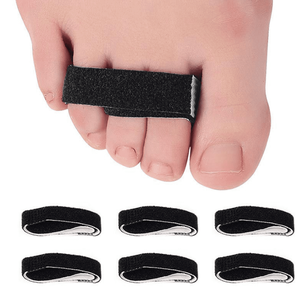 6 PCS Fabric Hammer Toe Wraps - Toe Bandage Protector for Crooked ...