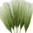 6 PCS Faux Pampas Grass Arrangement - 18"/45cm Artificial Fluffy ...