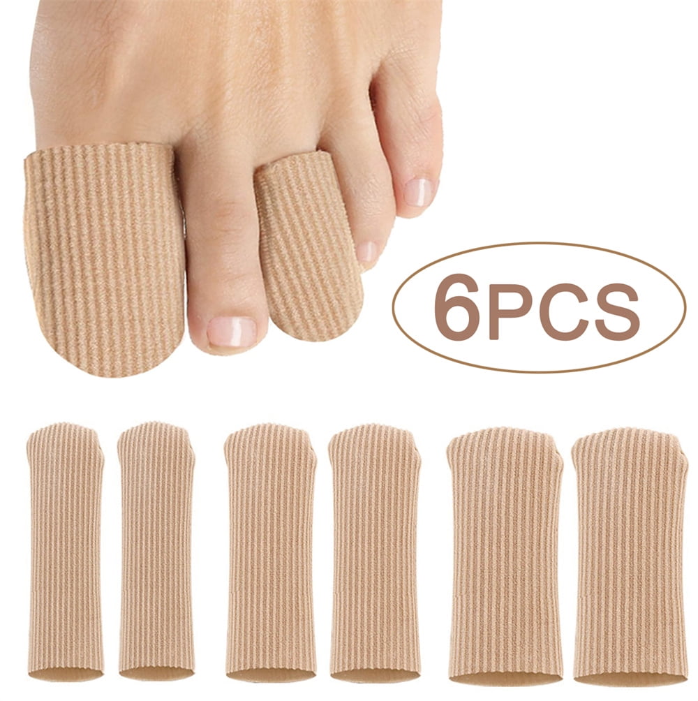 6 PCS Finger & Toe Sleeves with Gel Liner – Soft Silicone Caps for ...