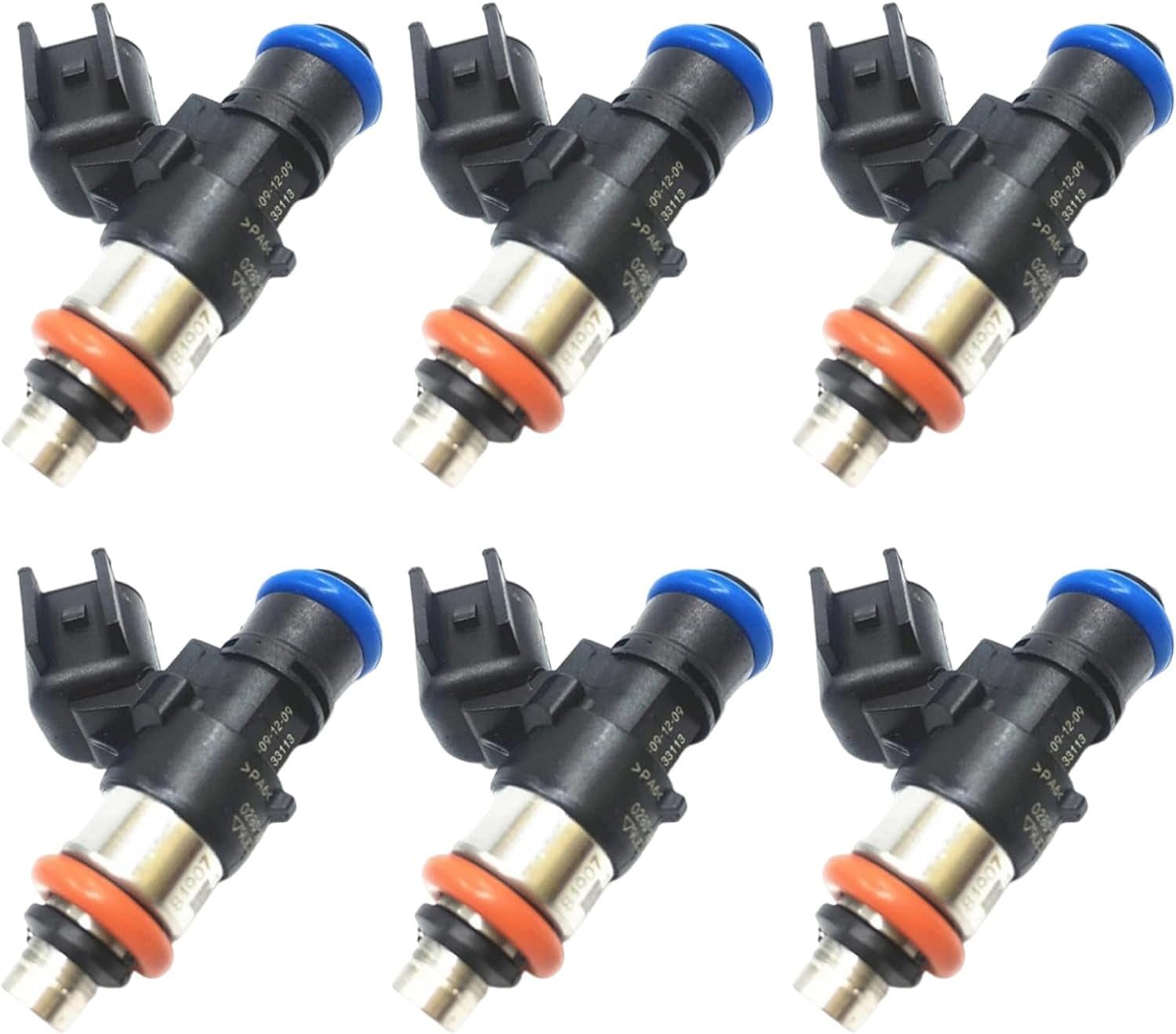 6 PCS Fuel Injector 0280158189 ZZC4-13-250 Fits For Mazda Tribute 3.0L ...