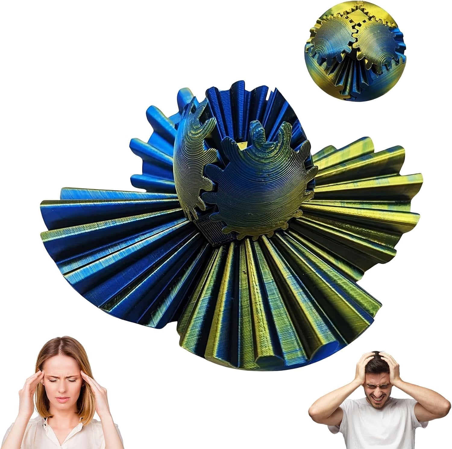 6 PCS GearSphere - The Steampunk Whirling Wonder Fidget (Gear Ball ...