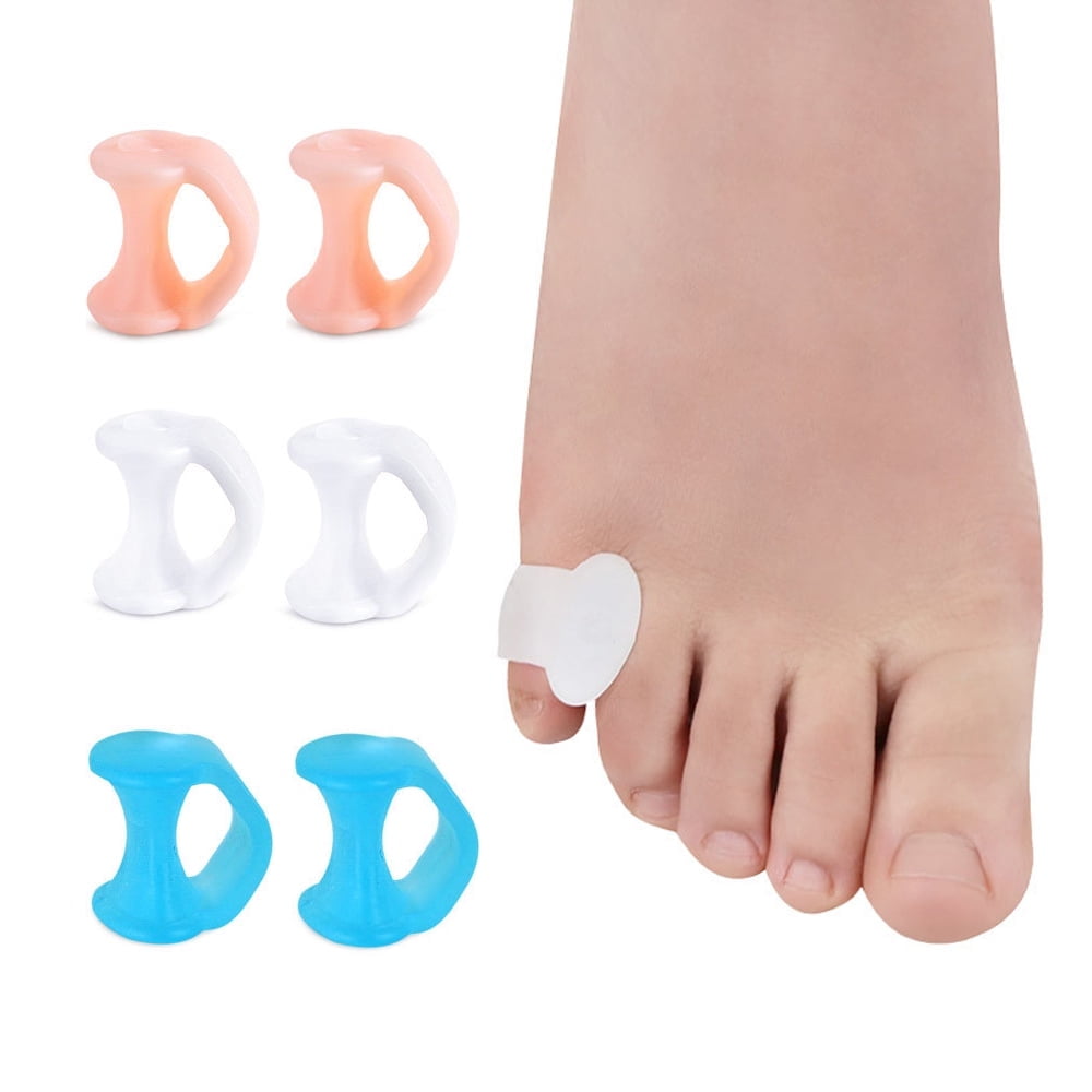 6 PCS Gel Bunion Pads Toe Separators – Single Ring Pinky Toe Stretchers ...