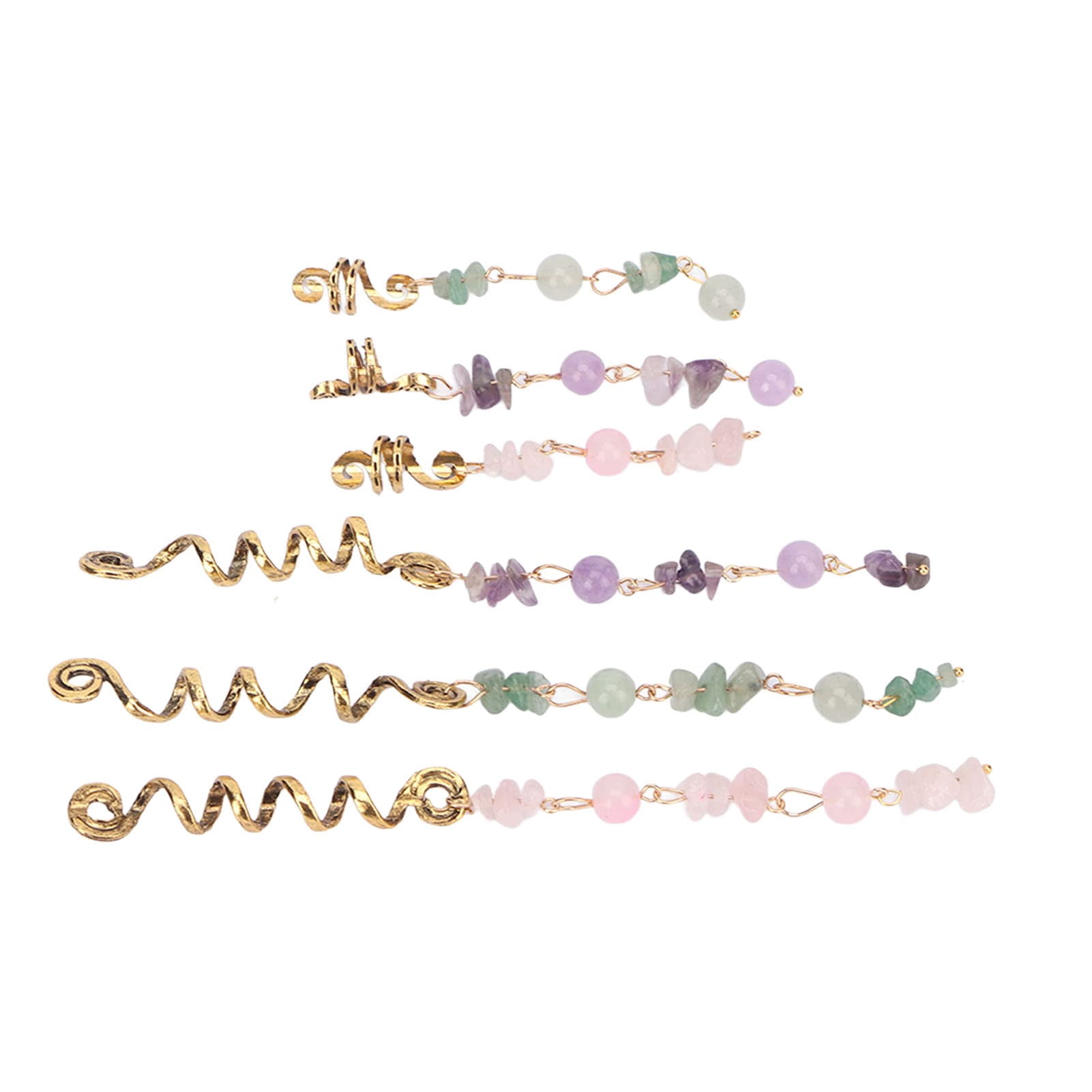 6 PCS Hair Jewelry Set, Hair Jewelry for Braids Accessories, Colored ...