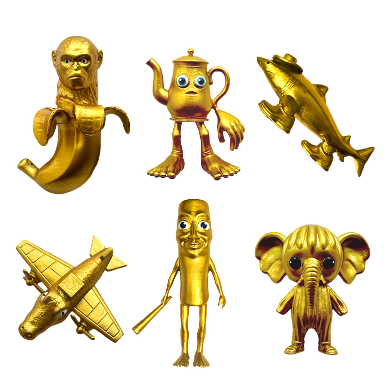 6 PCS Italian Brainrot Animals Toys Tralalero Tralala Collection Figure ...