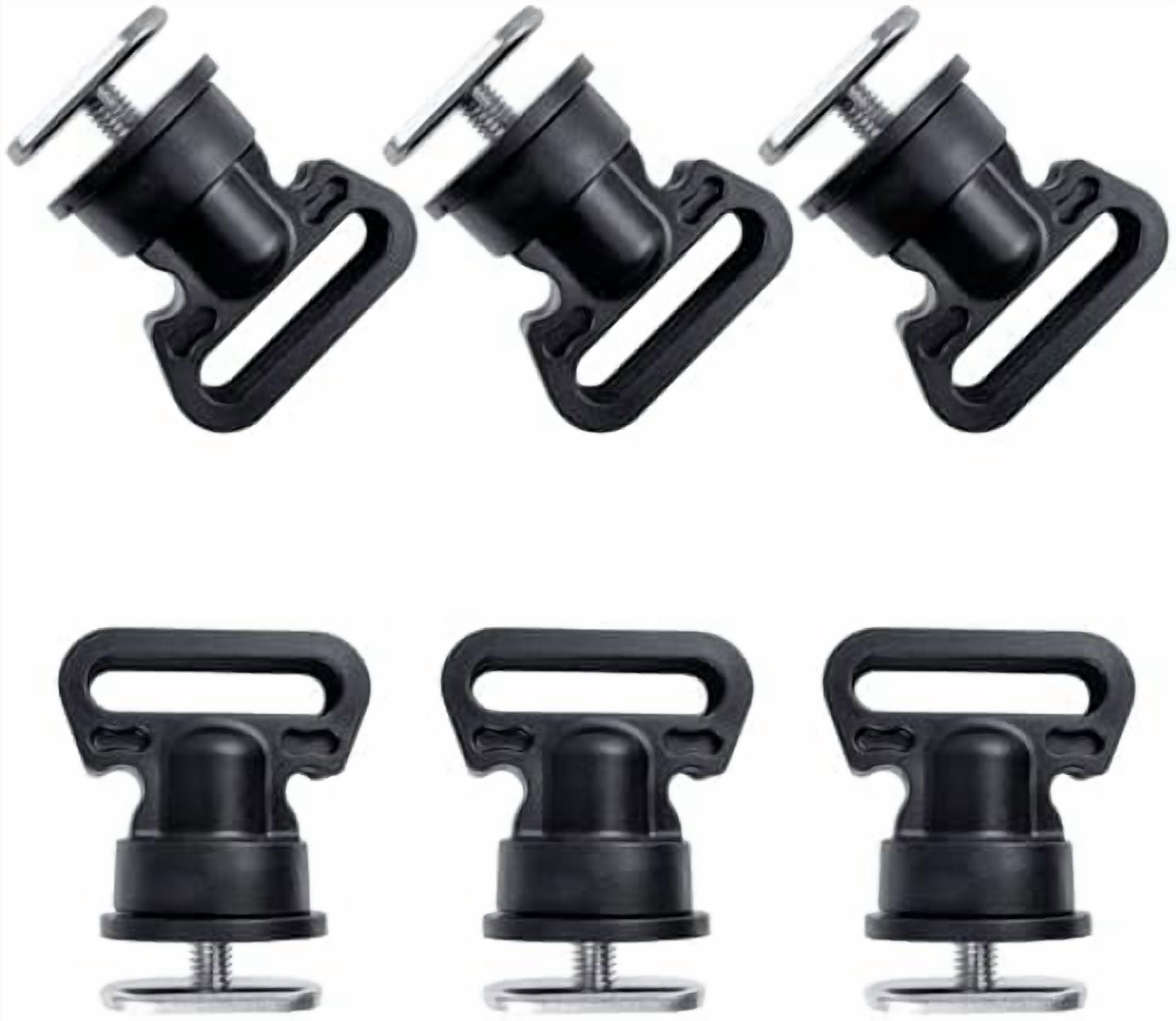 6 PCS Kayak Track Mount Tie Downs, Nylon Track Mount Vertical Tie Down ...