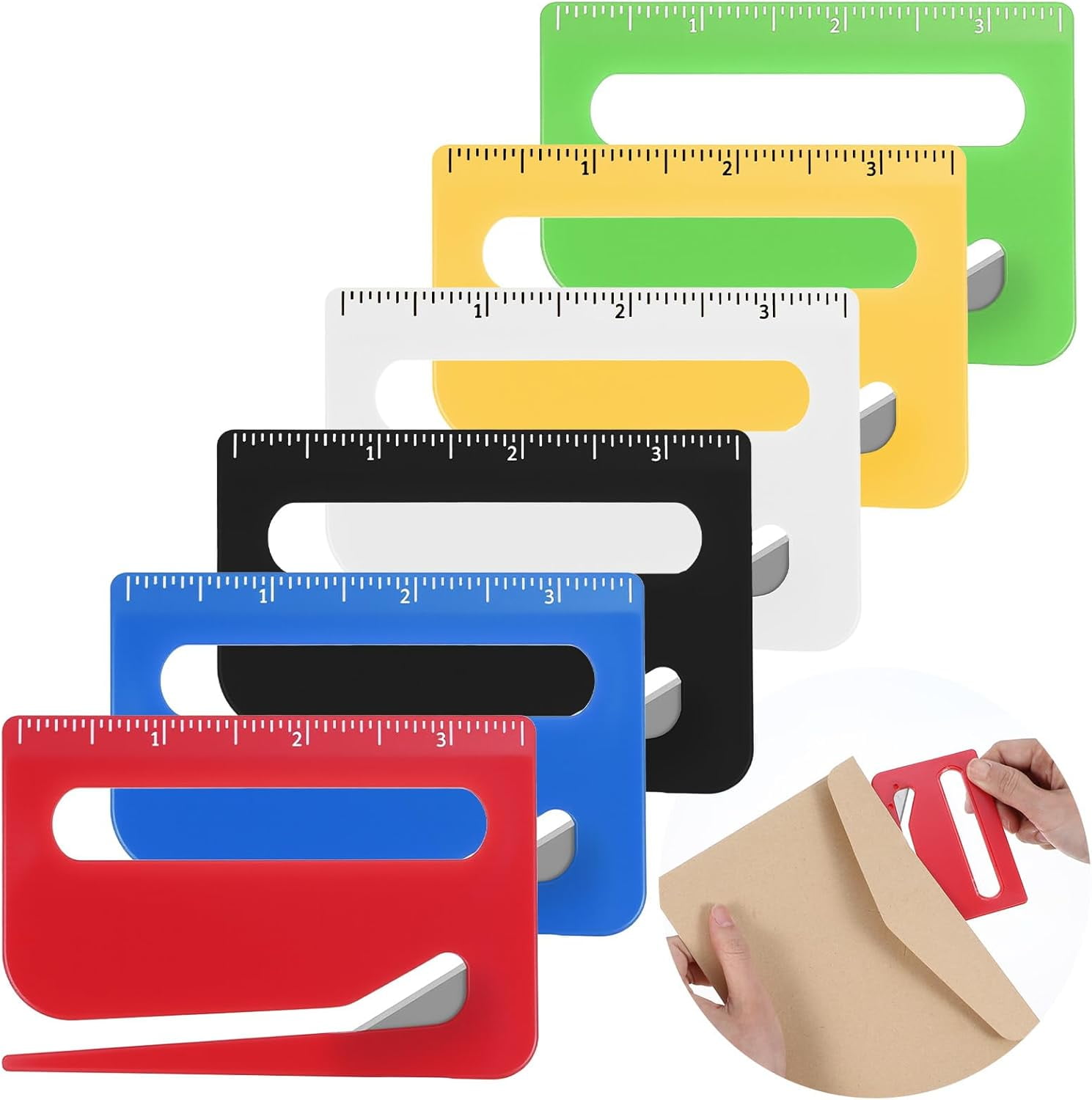 6 PCS Mail Opener Tool Envelope Opener Slitter Wrapping Paper Cutter ...