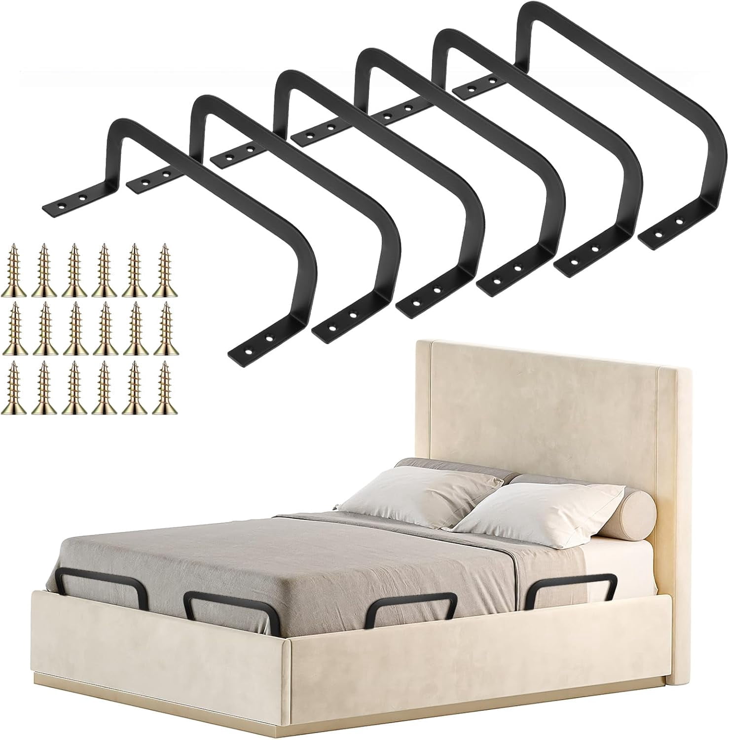 6 PCS Mattress Slide Stopper to Prevent Mattress Retainer Bar Keep ...