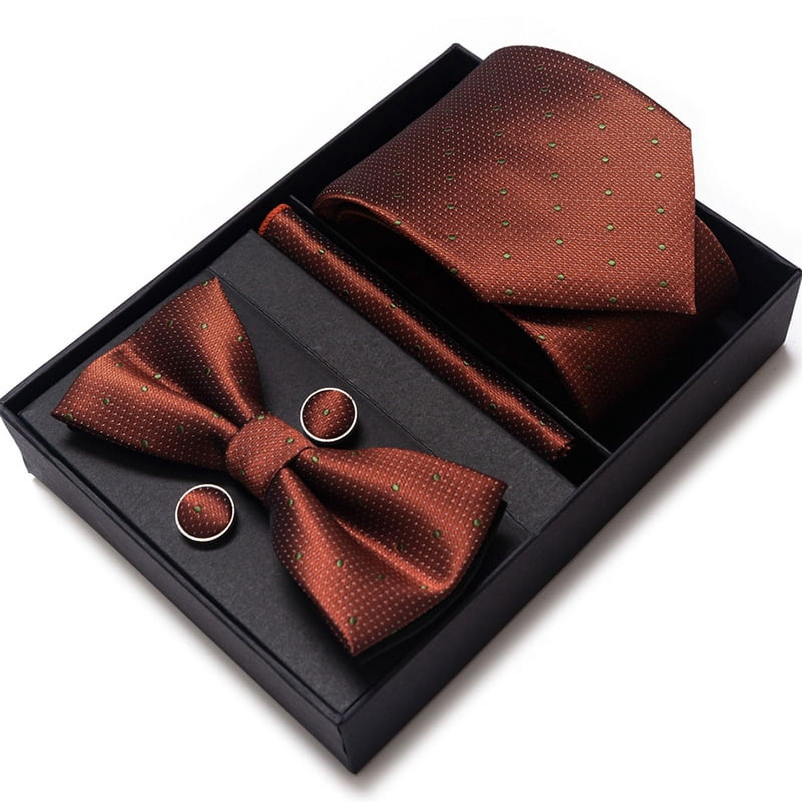 6 PCS Men's Tie & Bow Tie Set Gift Box - Walmart.com