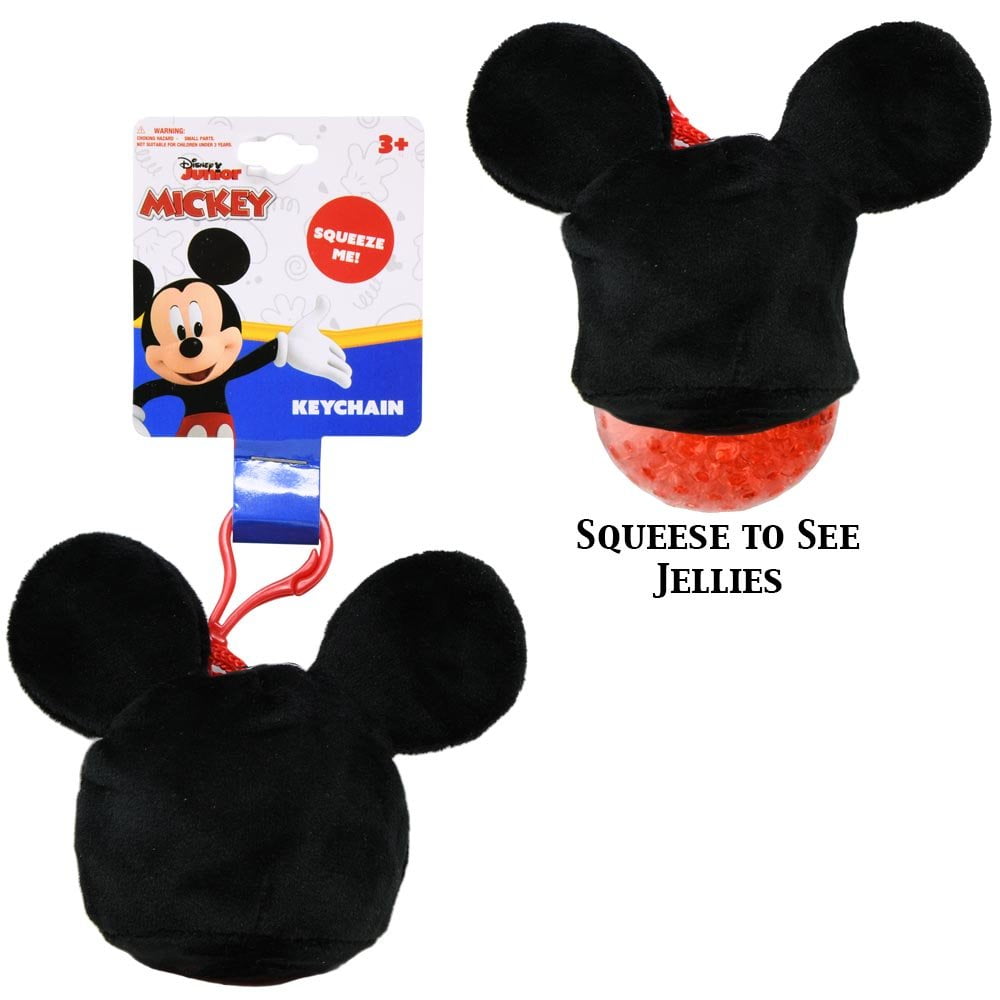 6 PCS Mickey Plush Squish Ball Keychain - Walmart.com