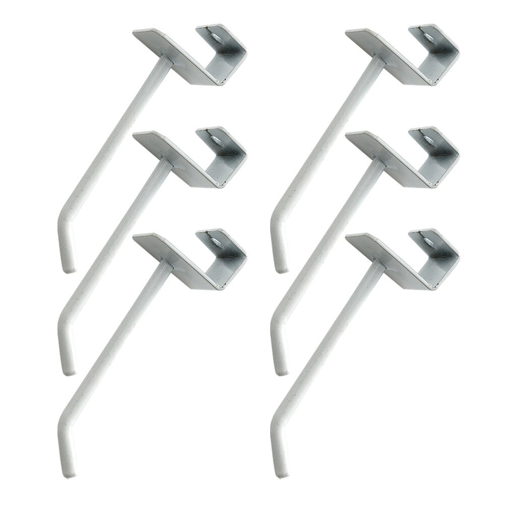 6 PCS Mini Hooks Square Tube Hook Supermarket Shelf Hooks 10x5.7cm ...