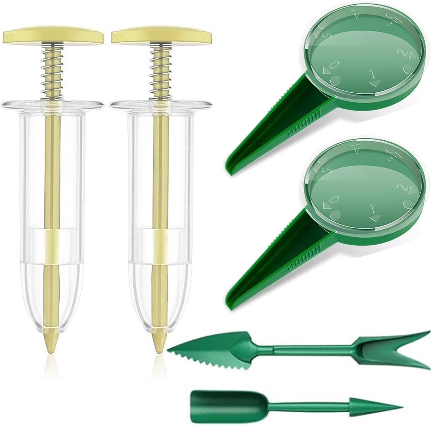 6 PCS Mini Seed Spreader, 2025 Upgrade Mini Sowing Seed Dispenser ...