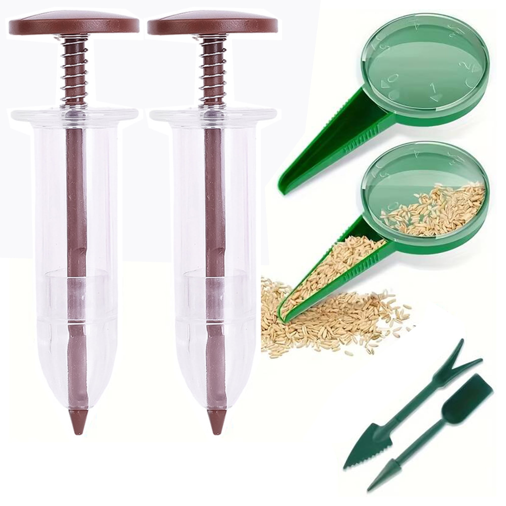 6 PCS Mini Seed Spreader Set, 2024 New Mini Sowing Seed Dispenser ...