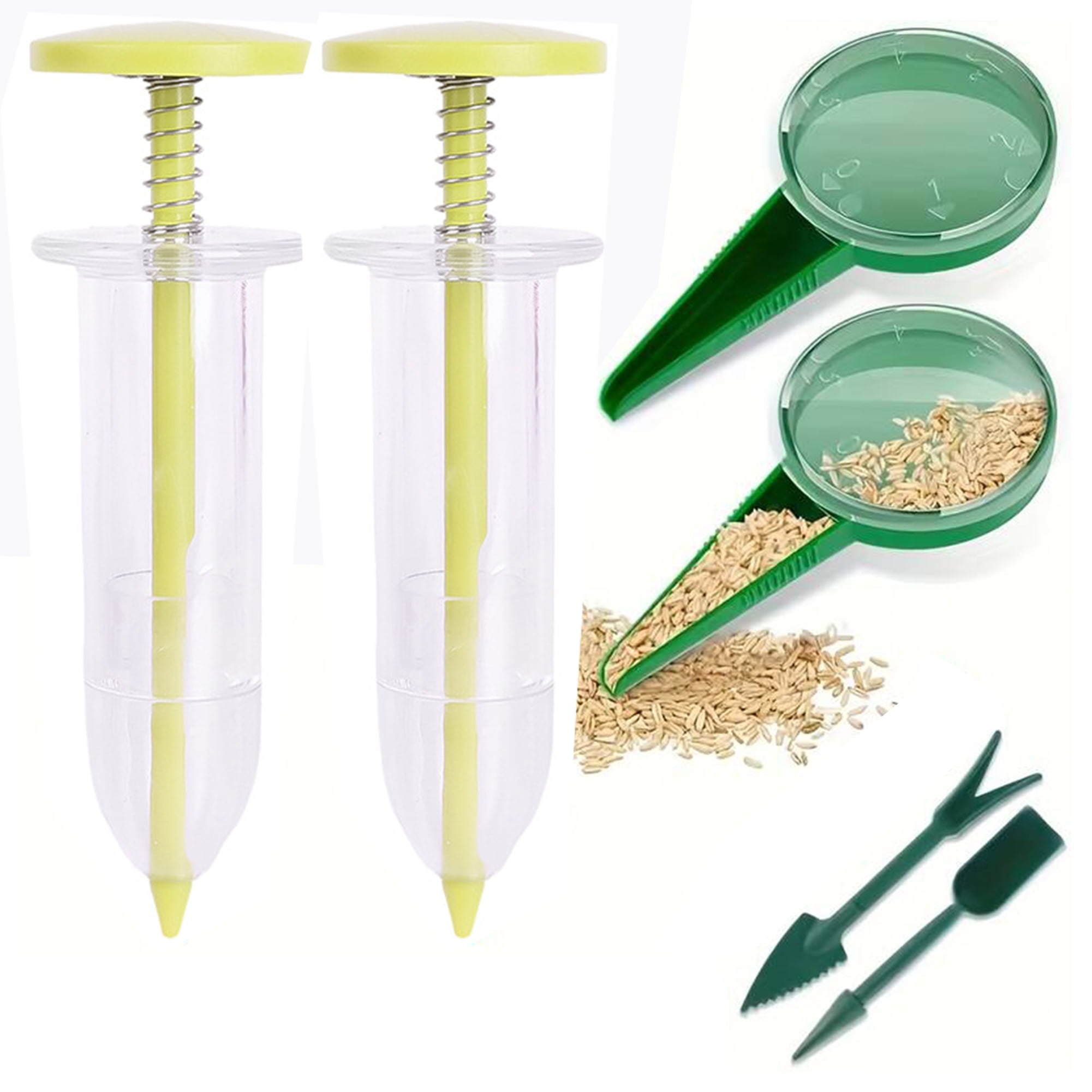 6 PCS Mini Seed Spreader Set, 2024 New Mini Sowing Seed Dispenser ...