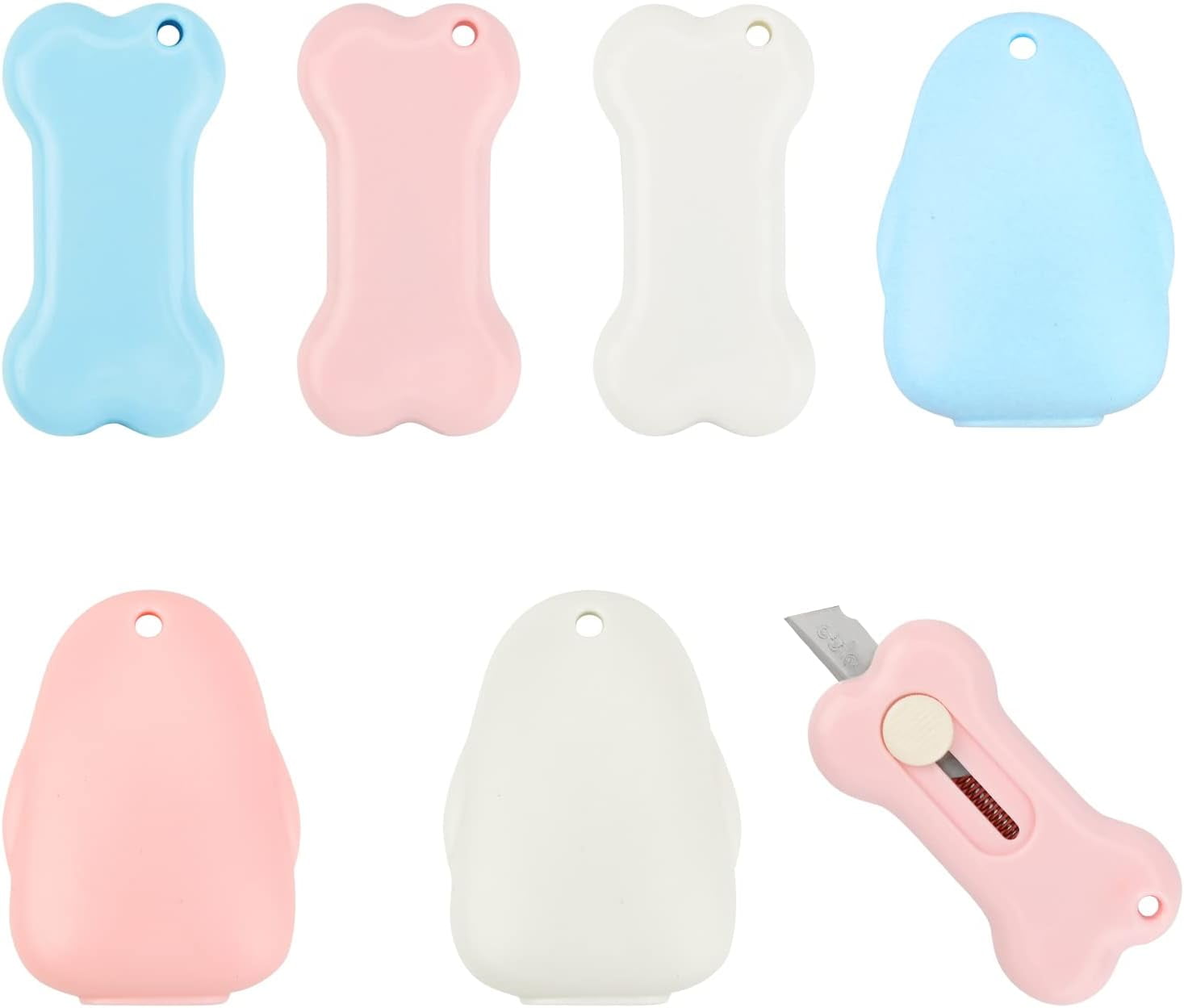 6 PCS Mini Shrink Wrap Box Opener: Retractable Box Parcel Opener Cute ...
