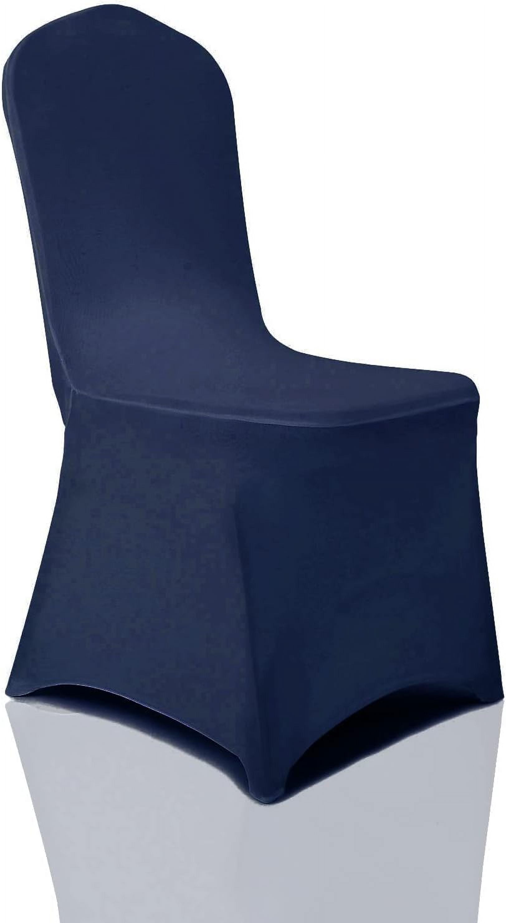 6 PCS Navy Stretch Spandex Chair Slipcovers, Dining Room Chair Covers ...
