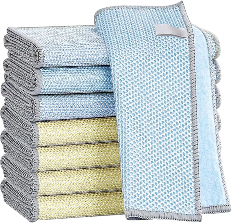 6 PCS New Upgrade 3-Layer Metal Dish Cloth,Non Scratch Wire Dishcloth ...