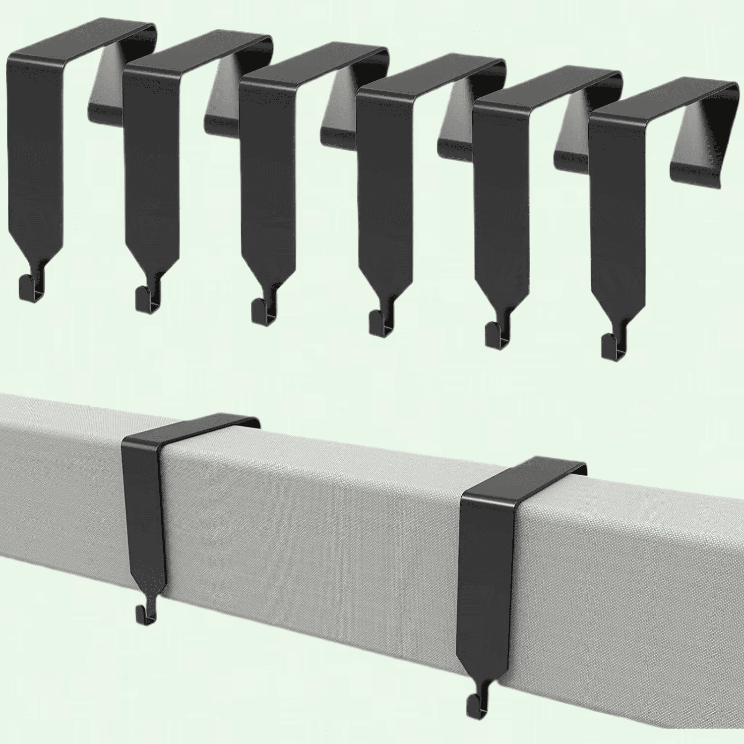 6 PCS Over The Door Hook Office Cubicle Hangers, Universal Partition ...