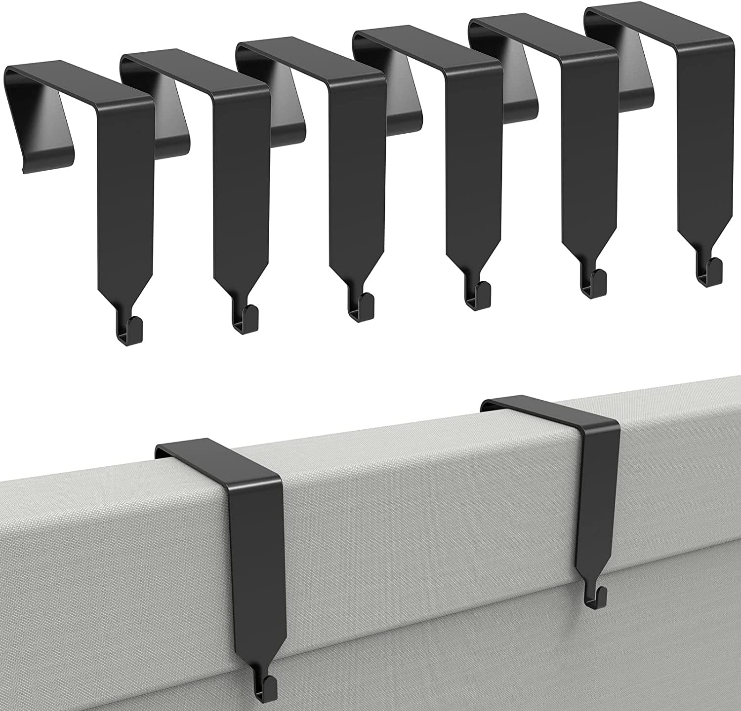 6 PCS Over The Door Hook Office Cubicle Hangers Cubicle Walls Hooks ...