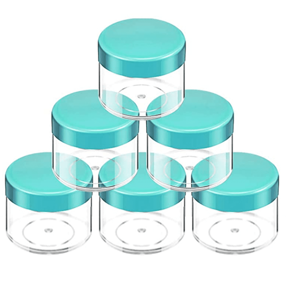 6 PCS Plastic Jars with Lids, BPA Free, Reusable, Refillable ...