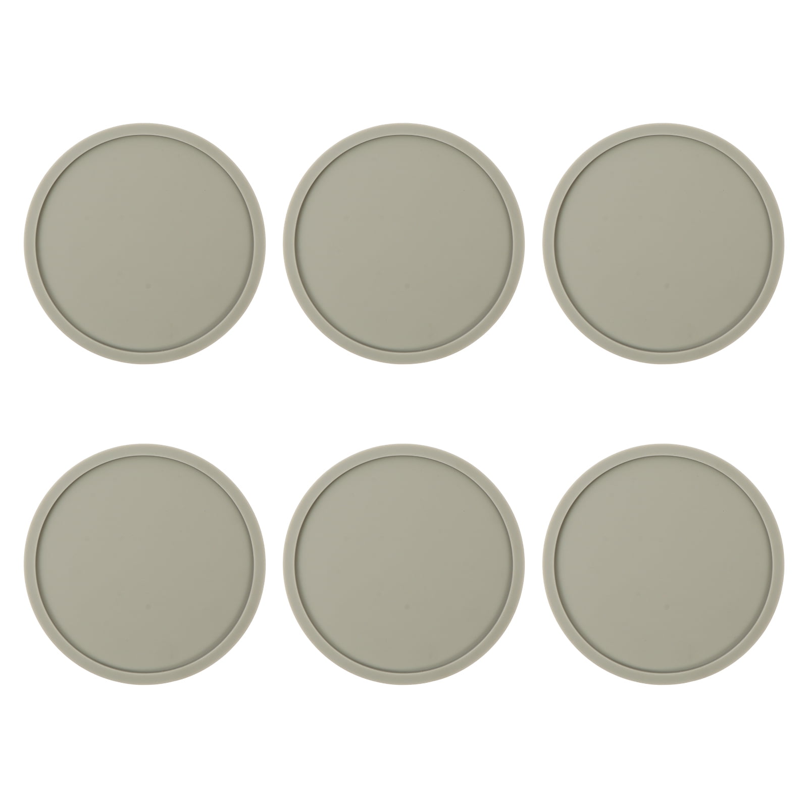 6 PCS Pvc Coaster Hot Drinks Table Bar Car Decor Cup Holder Dinner Mats ...