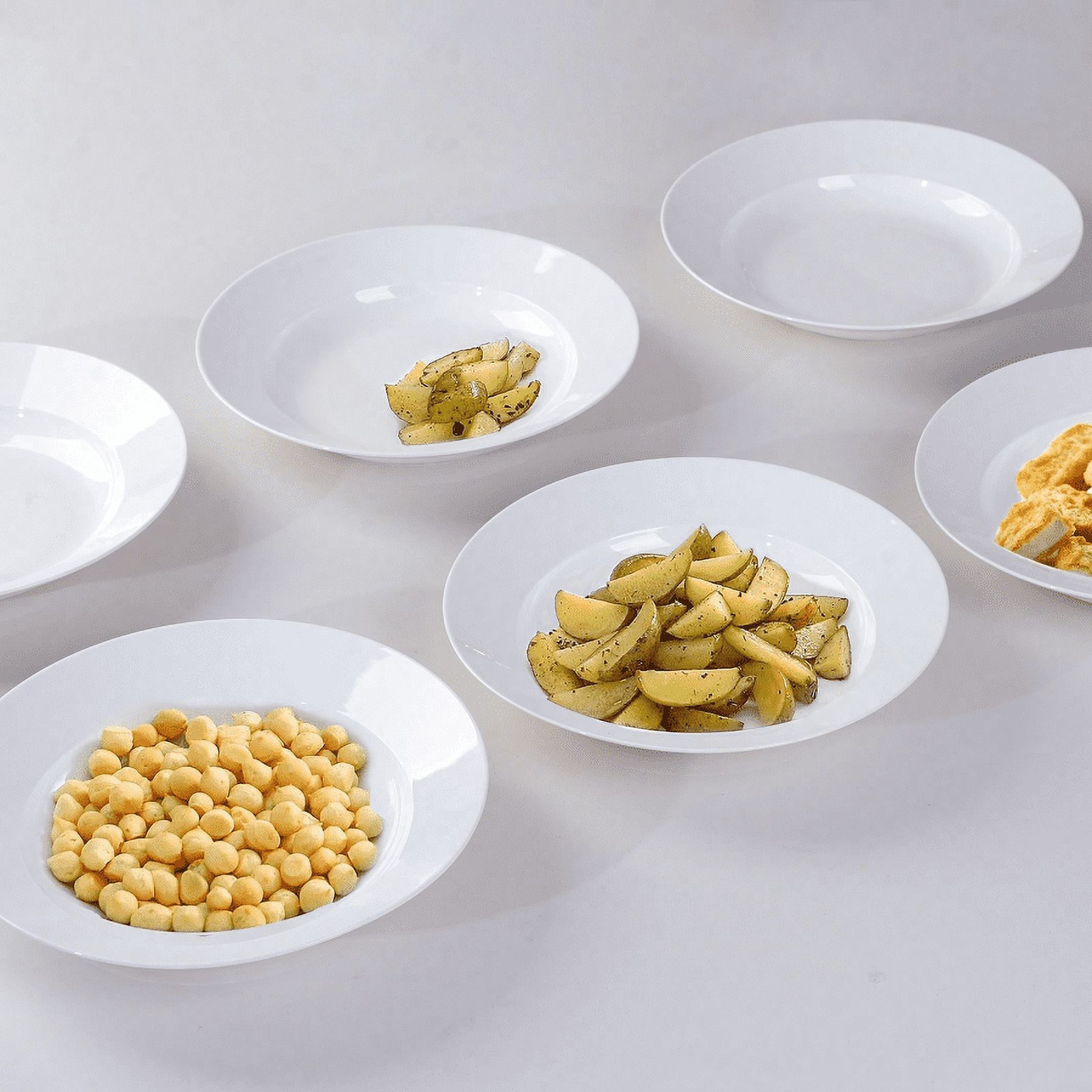 6 PCS Plates, Circular Collection Plate, Tableware,9.5 Inch Salad ...