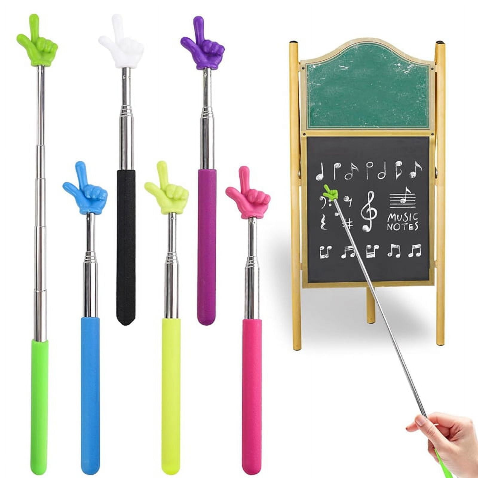 6 PCS Pointer Stick for Classroom, Teacher Pointer, Retractable ...