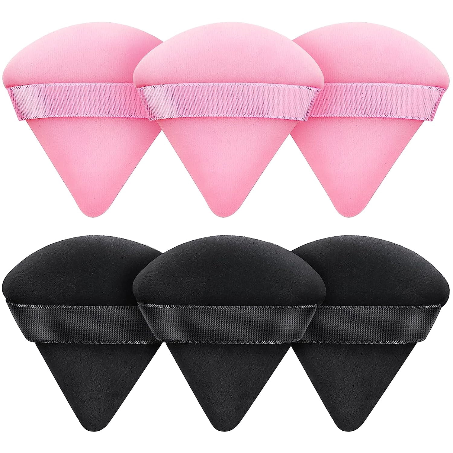 6 PCS Power Puff Triangle Makeup Puffs for Loose Setting Power Face Boy ...
