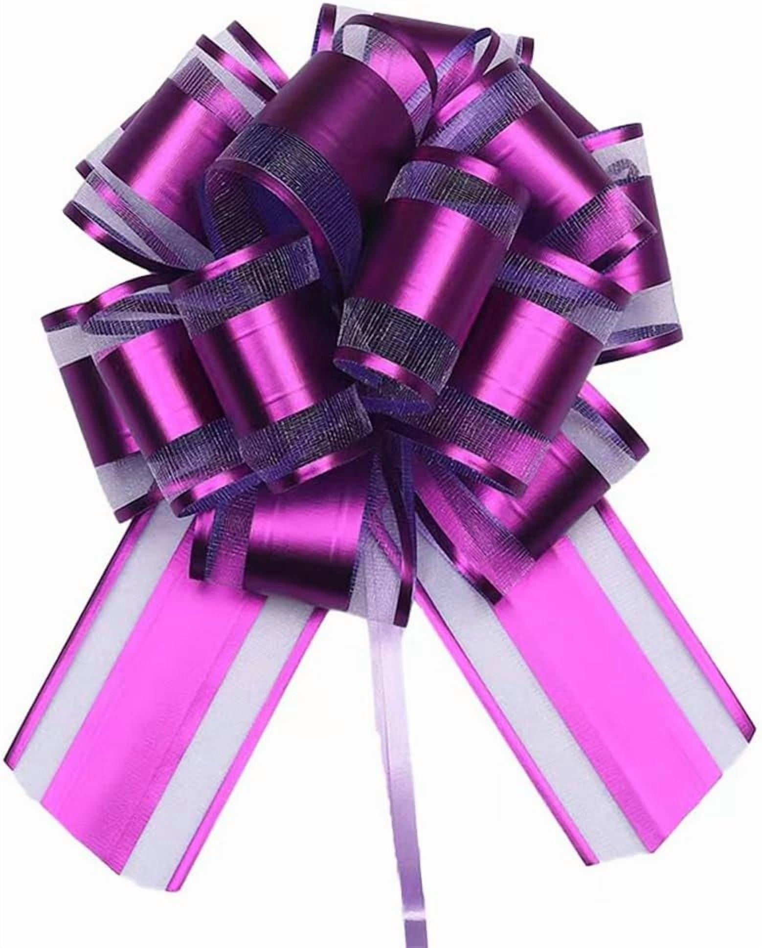6 PCS Pull Bow,Gold Gift Bows for Presents 6 inch Pull Bow for Gifts ...