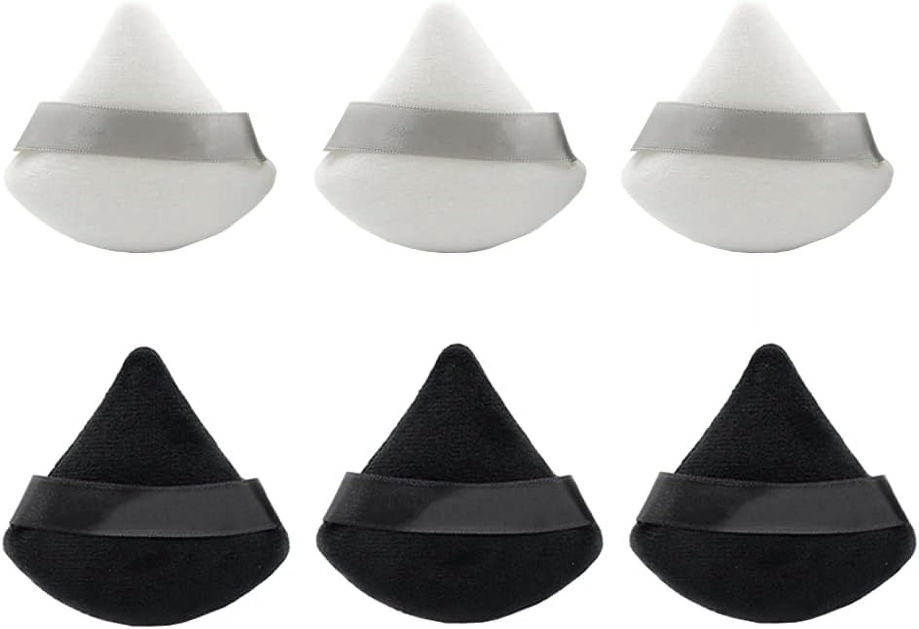 6 PCS Pure Cotton Powder Puff Triangle Makeup Puff Soft Sponge Wet Dry ...