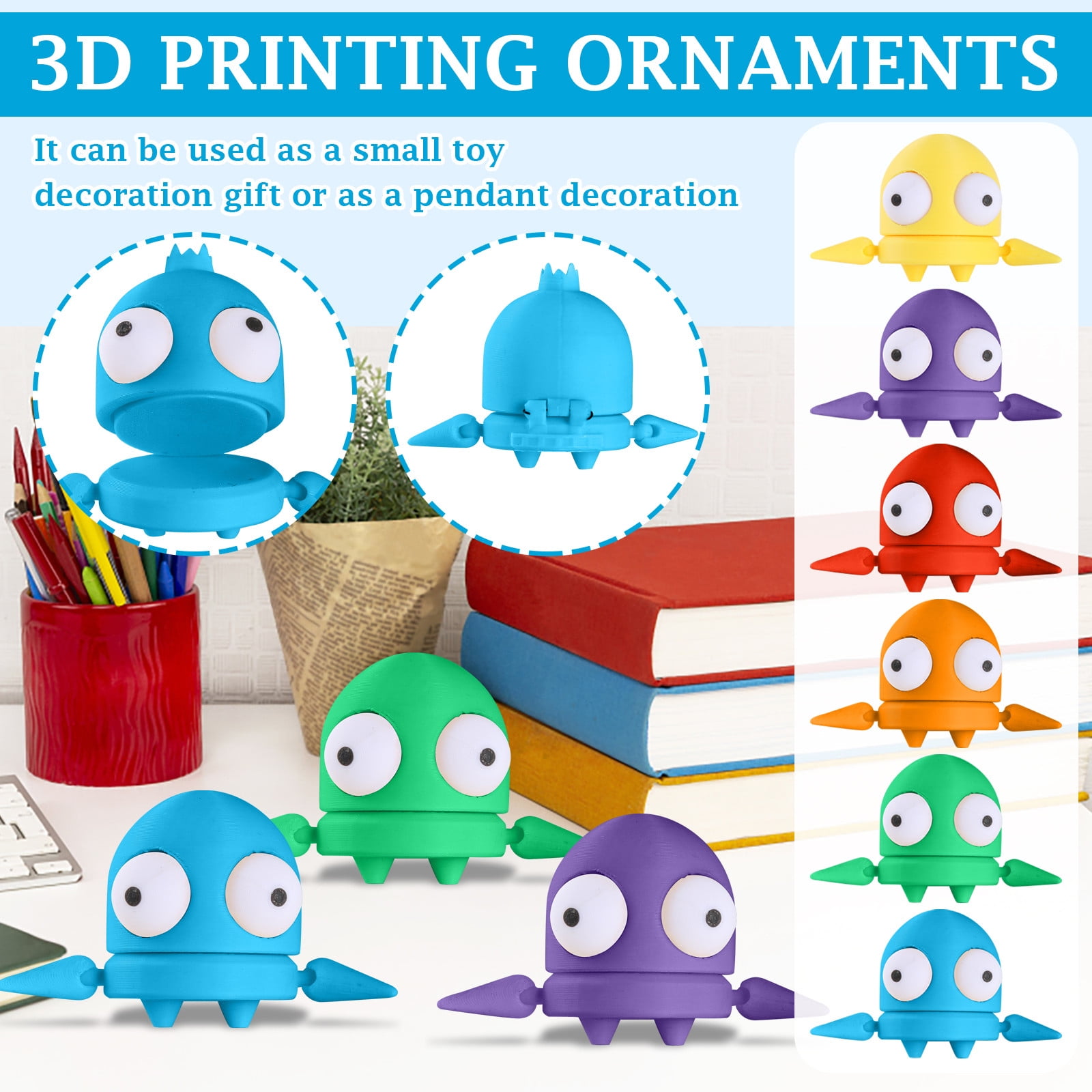 6 PCS REPO 3D Printed Character Action Figure, Horror Game Ornaments ...