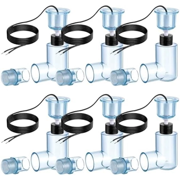 6 PCS SS2 AC Float Switches, L Shape AC Float Switch with 3/4 in ...