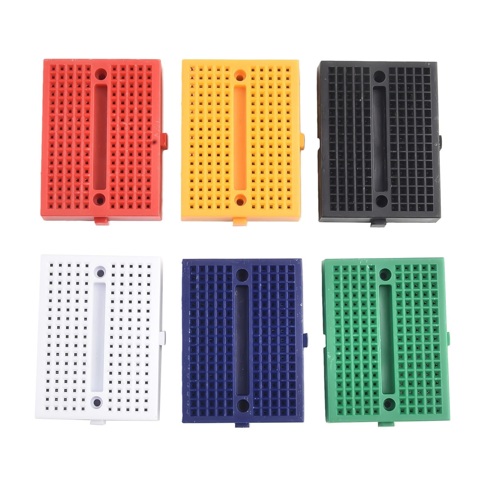 6 PCS SYB-170 Tie Points Mini Breadboard Colorful Solderless Prototype ...