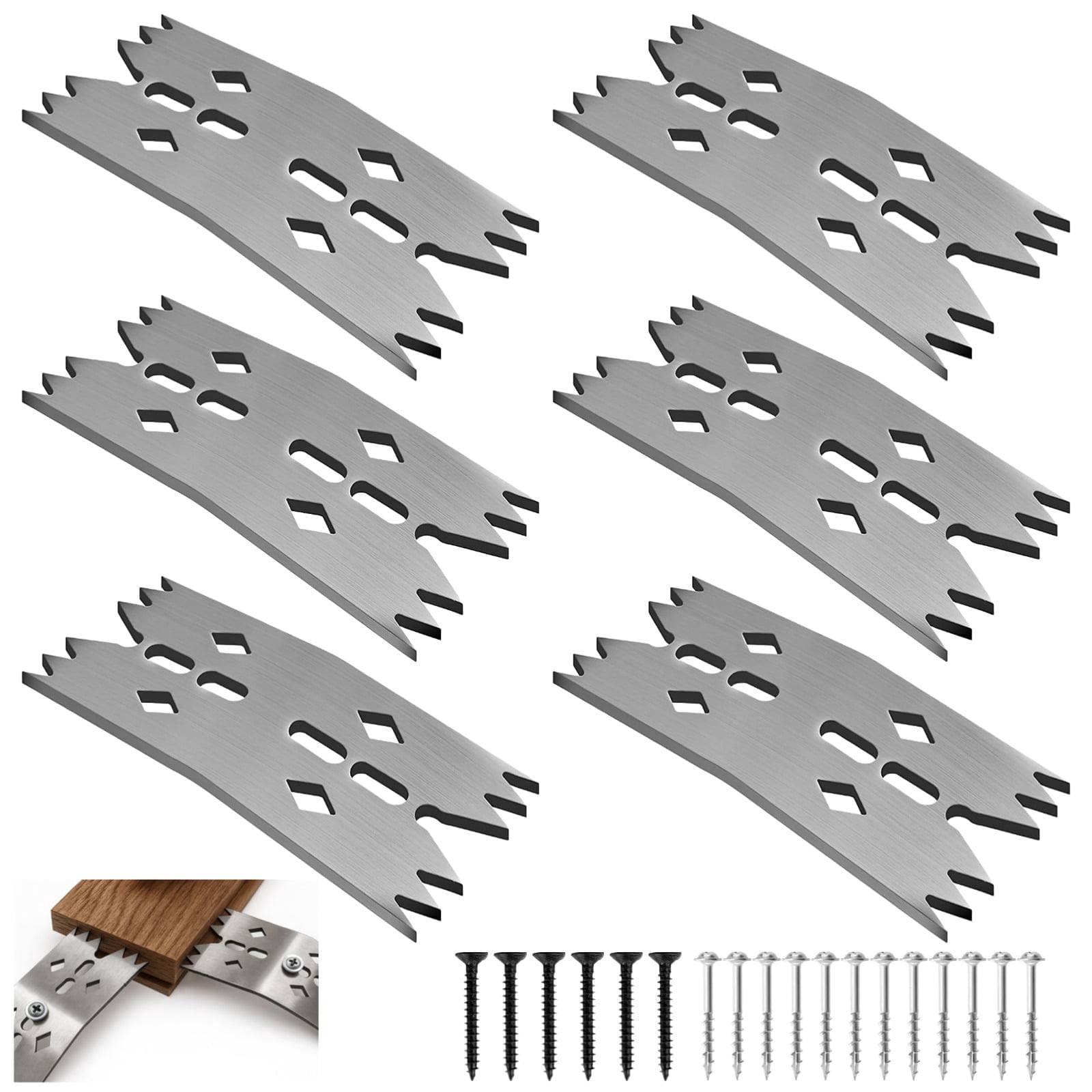 6 PCS Slab Clamping Dogs, Stainless Steel Pinch Dogs, Bench Dog Hold ...
