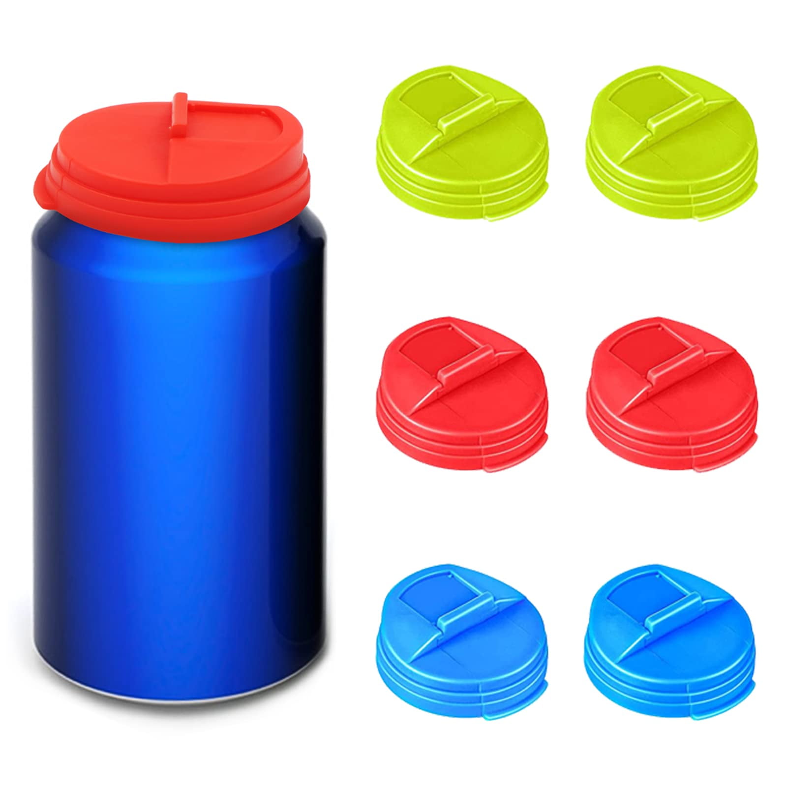 6 PCS Soda Can Lids Can Covers, Bottle Caps, Spill-proof Soda Pop Tops ...