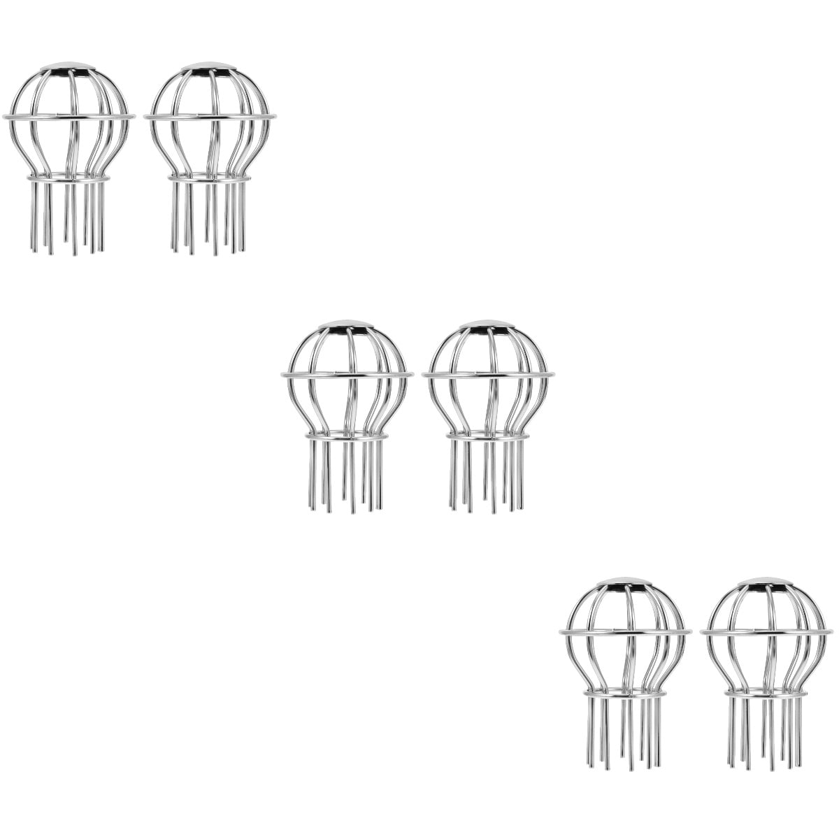 6 PCS Stainless Steel Drain Outdoor Roof Anti- Blocking Cap Round ...