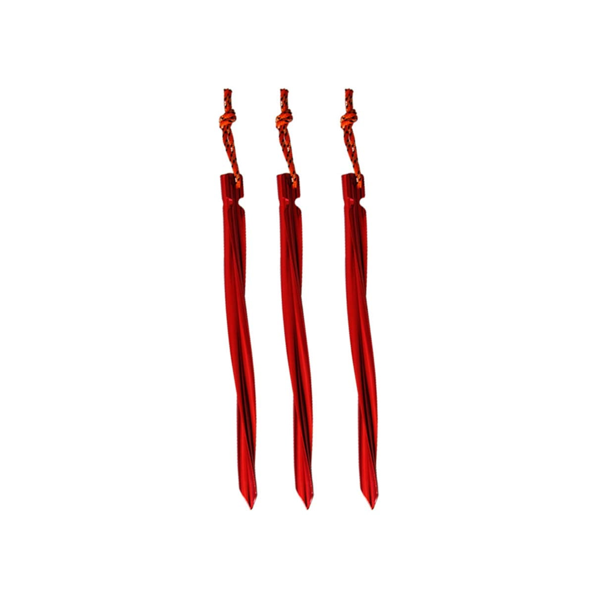 6 PCS Tent Stake with Cord Reflective Tent Stakes Hiking Tent Stakes ...