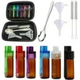6 PCS Travel Spice Kit, Mini Glass Jars with Spoons & Leakproof Lids ...