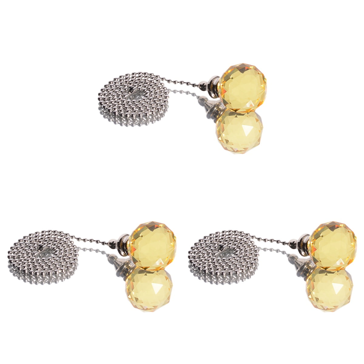 6 PCS Wedding Decor Ceiling Fan Pull Chain Crystal Lamp Pulls Christmas ...