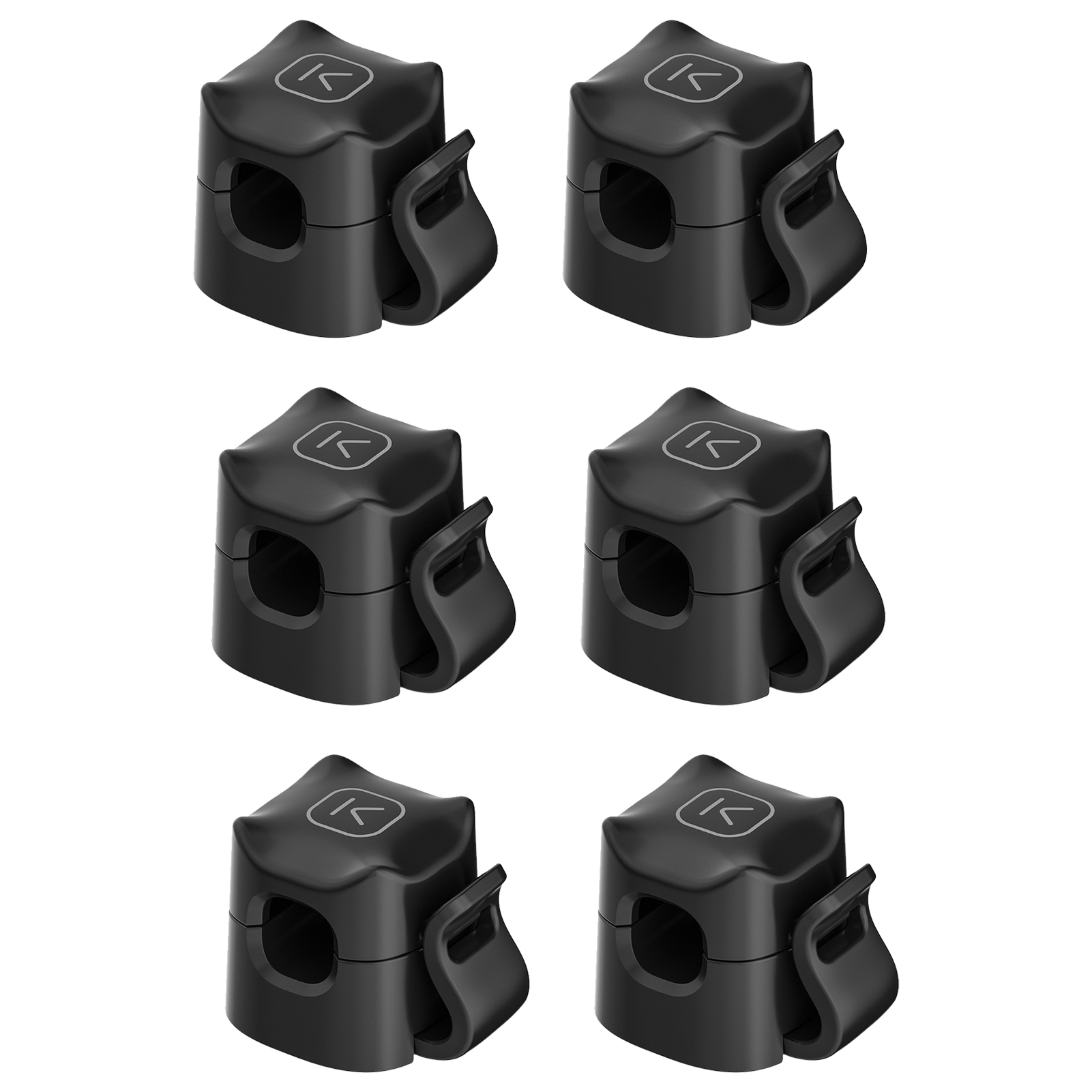 6 PCs Data Cable Clips Cable Organizer Desktop Wire Cord Fixing ...