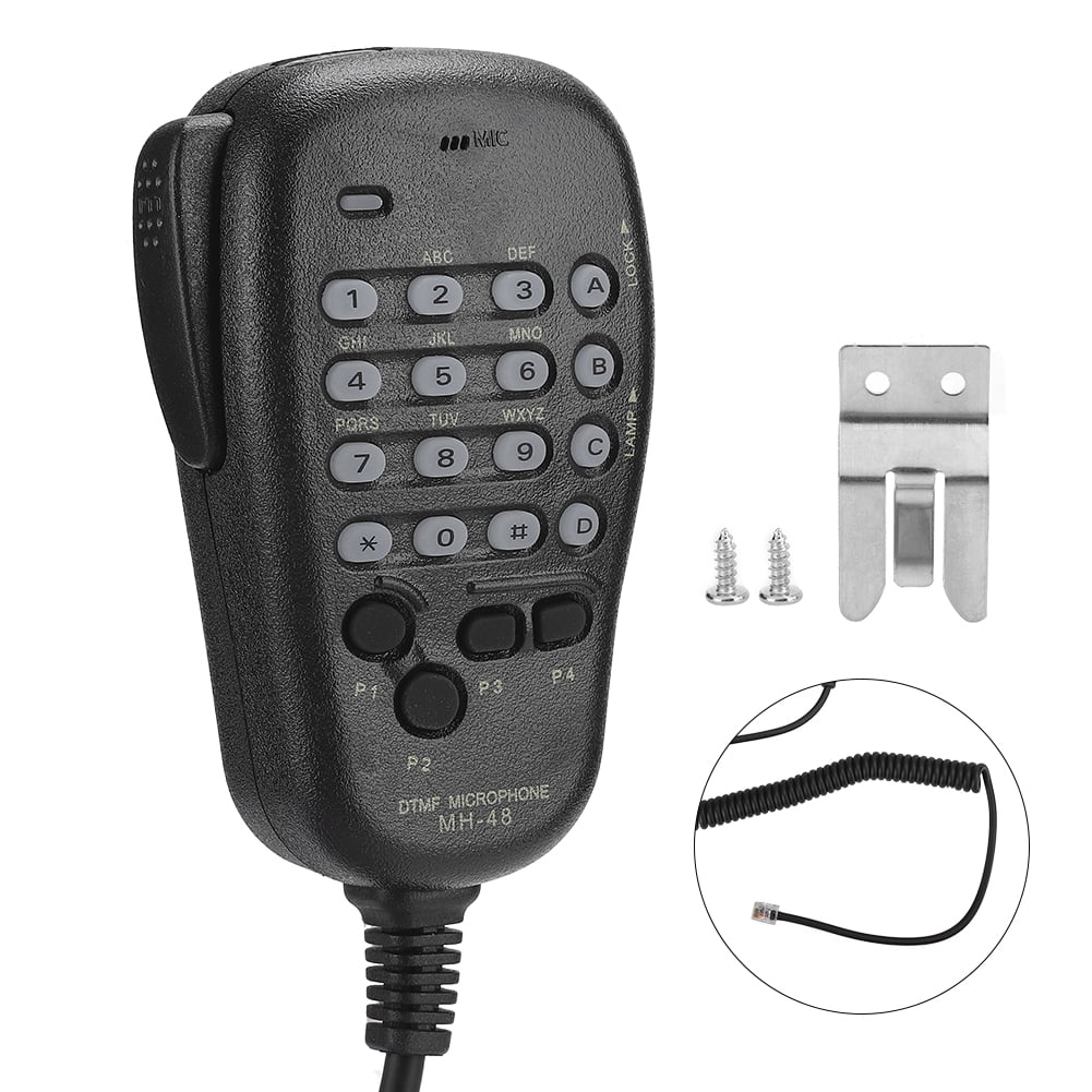 6-PIN DTMF Handheld Microphone for Radio Station, Compatible with ...