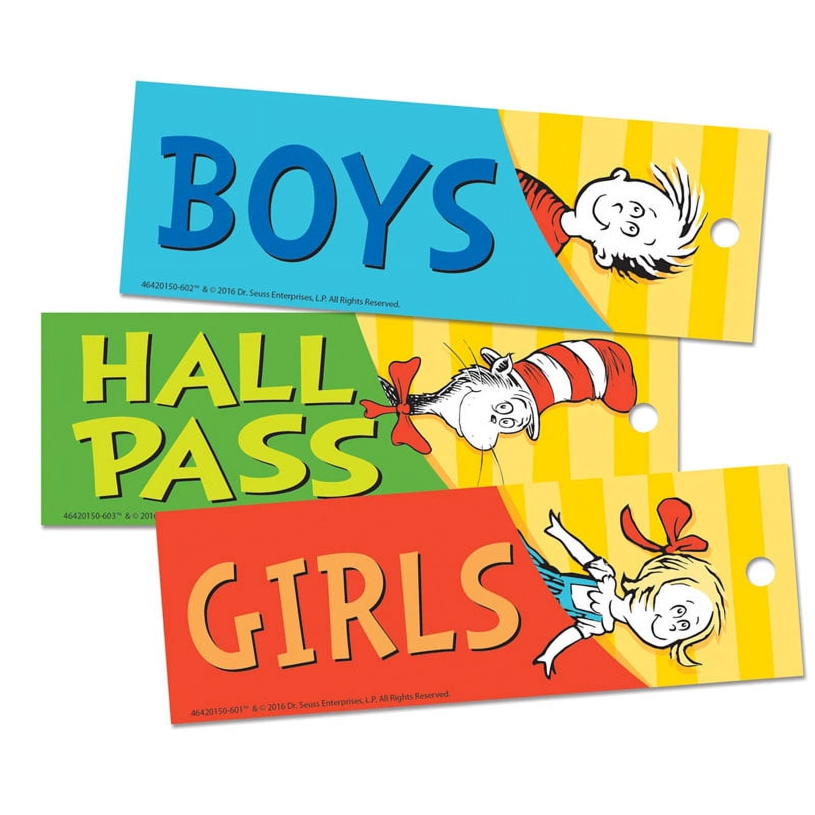 (6 PK) DR SEUSS CLASSIC HALL PASSES - Walmart.com