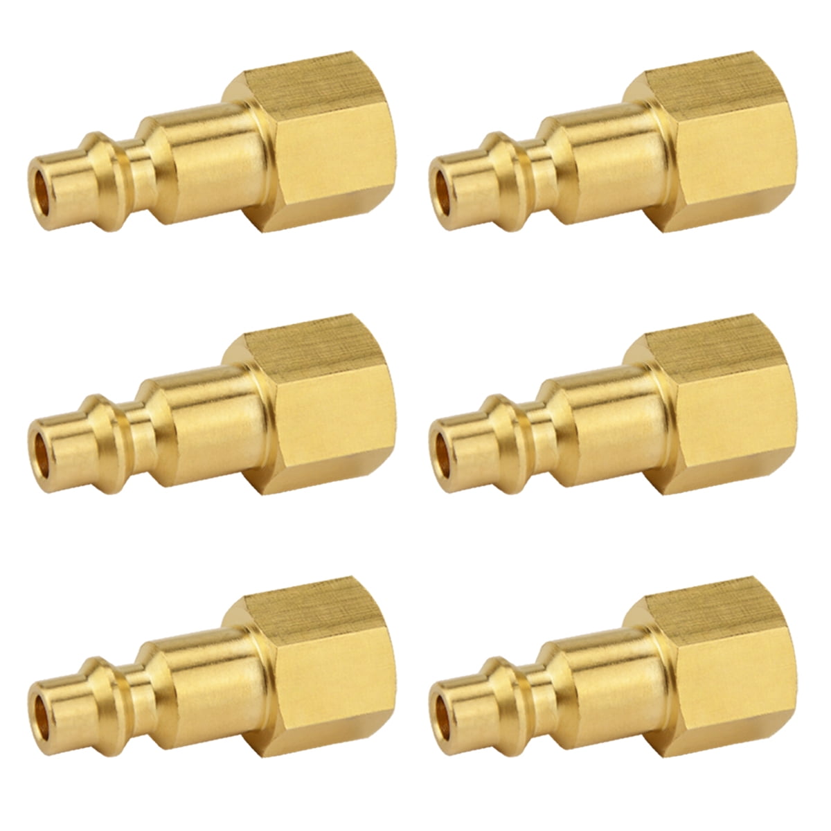 RFiotasy, 1/4 Inch FNPT Female Brass Plug Connector, Air Tool Fittings ...