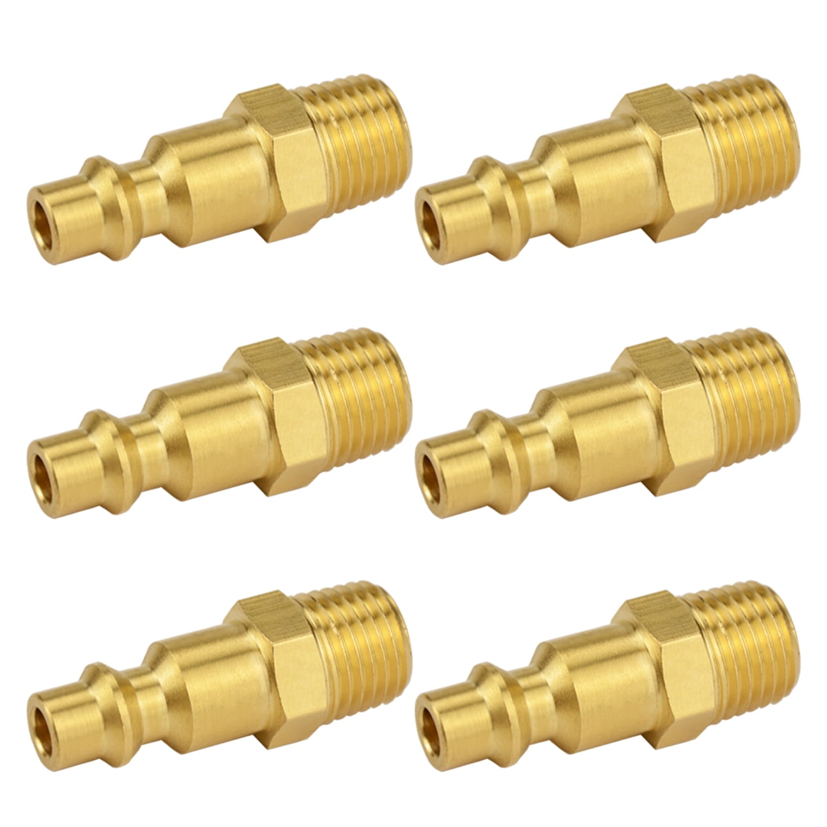 6 Pack Brass Air Coupler and Plug Kit, 14 Inch MNPT Philippines | Ubuy