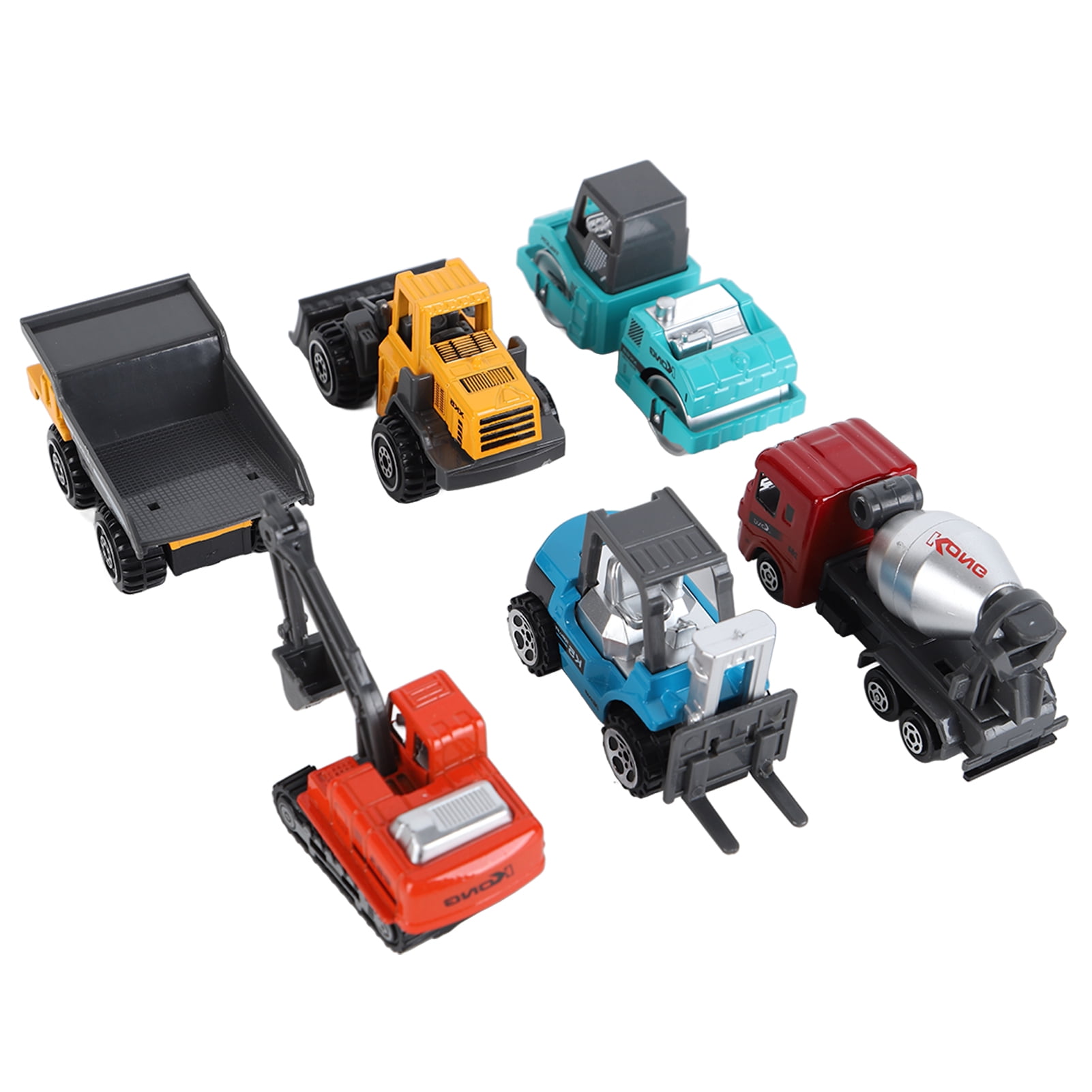 6 Pack 1:64 Construction Engineering Vehicle Toys Set Mini Size ...