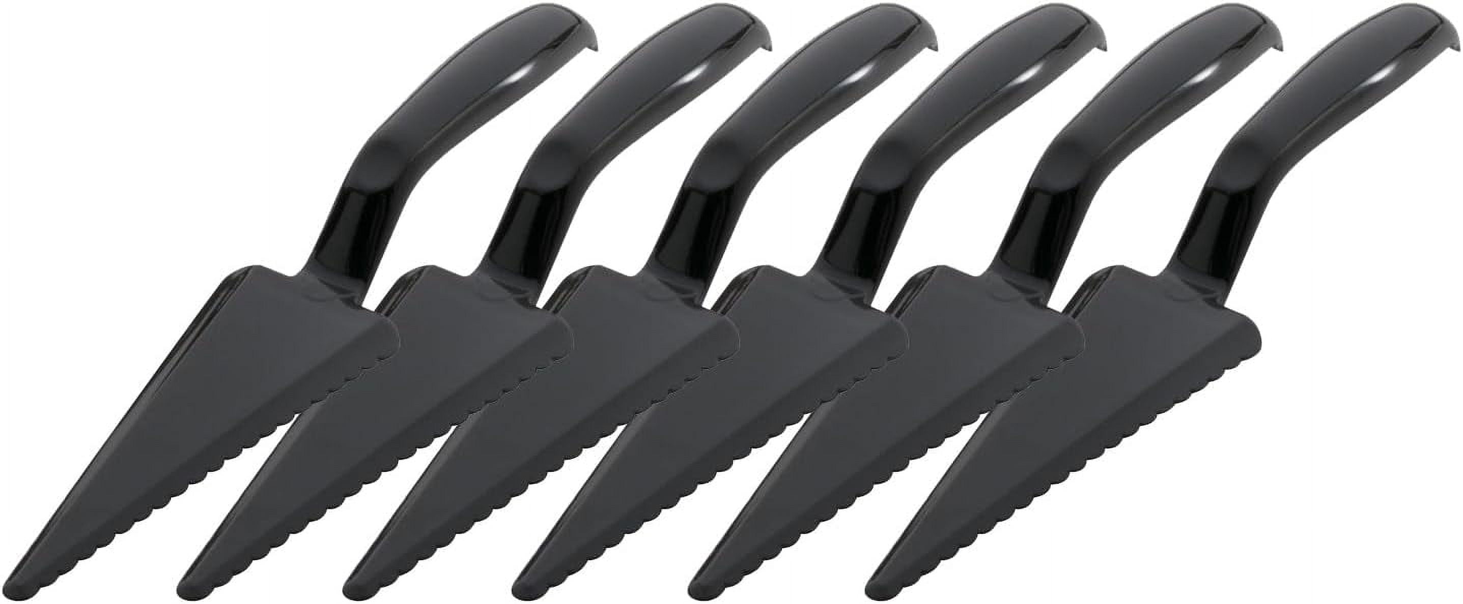 [6 Pack] 10 Inch Disposable Plastic Cake Pie Servers/Cutter | Heavy ...