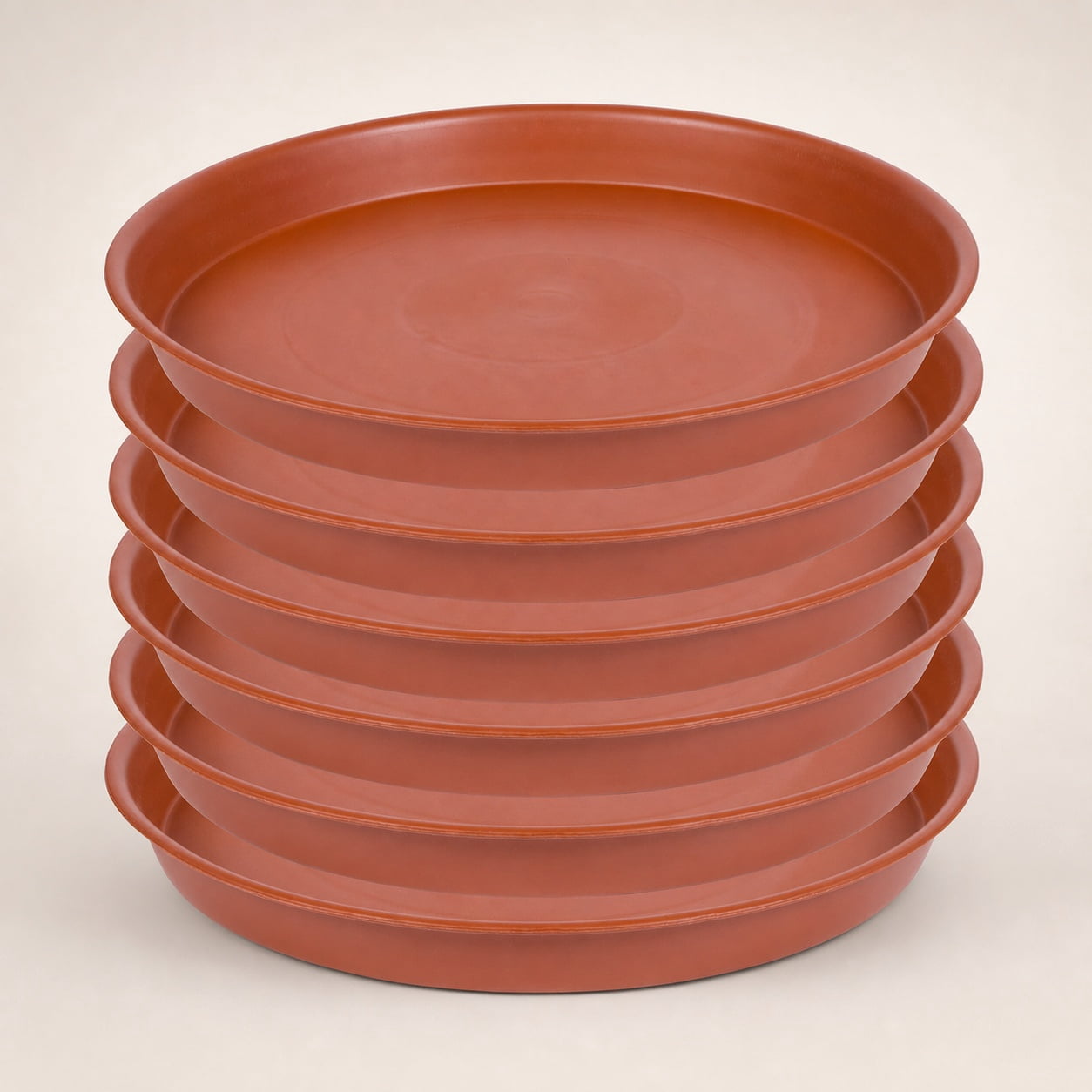 6 Pack 10 Inch Plant Saucers, Heavy Duty Plastic Pot Trays, Round ...