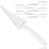 Set of 10 Black Plastic Disposable Cake Server Slicer Knife - Walmart.com